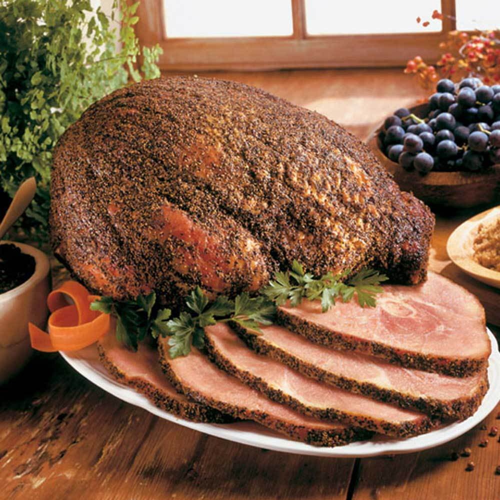 Arkansas Peppered Ham, Half Bone-In | Holiday Ham Gifts | Hot Springs ...